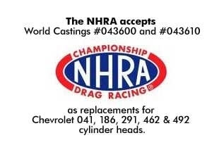 World Products 042650 - Cylinder Head Cast Iron Chevy Small Block S/R ...